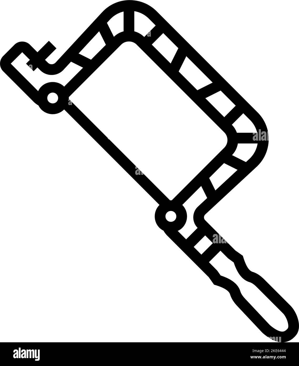 fret hand saw line icon vector illustration Stock Vector Image & Art ...