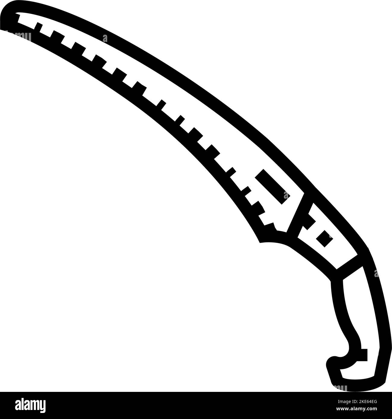 Pruning Saw Line Icon Vector Illustration Stock Vector Image And Art Alamy