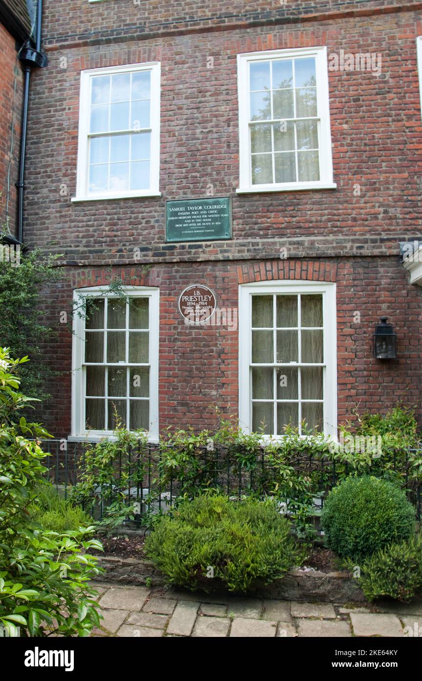 House in which Samuel Taylor Coleridge and JB Priestley lived (though ...
