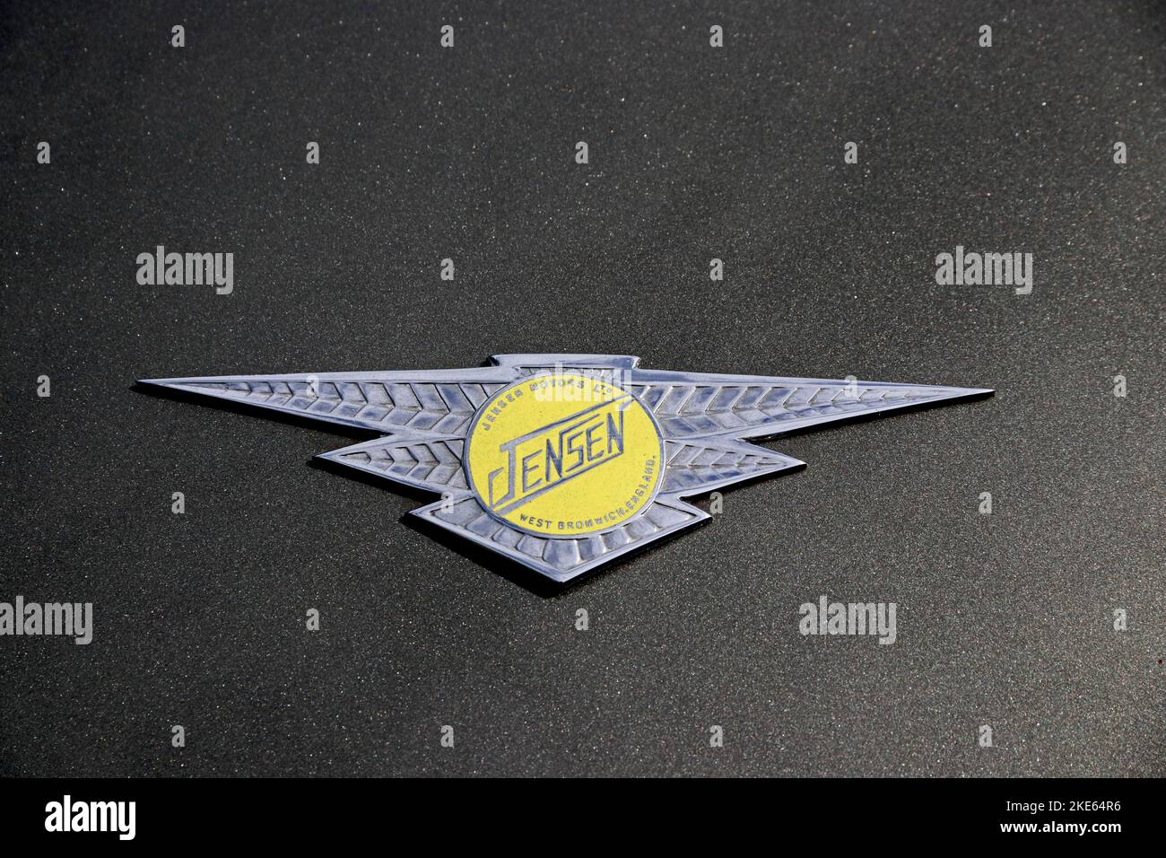 Jensen car badge Stock Photo - Alamy