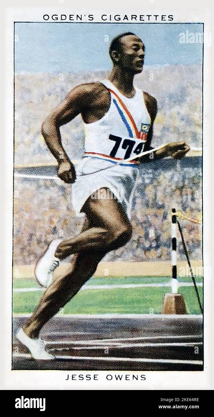 Jesse owens illustration hi-res stock photography and images - Alamy