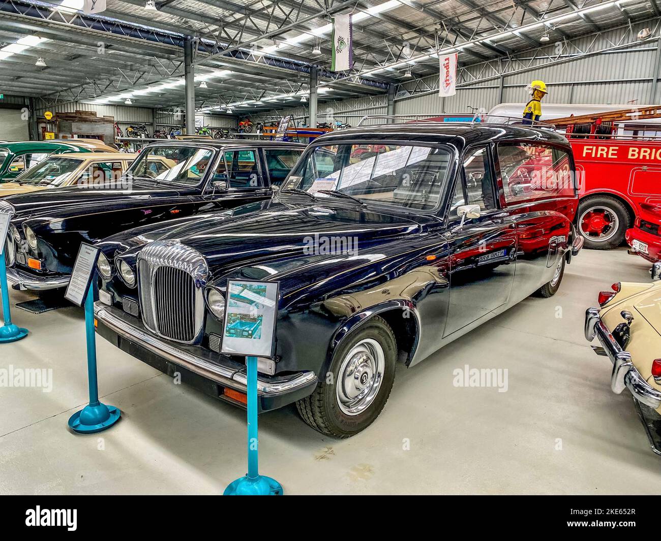 The old Hearse on display at the National Transport Museum, Inverell ...