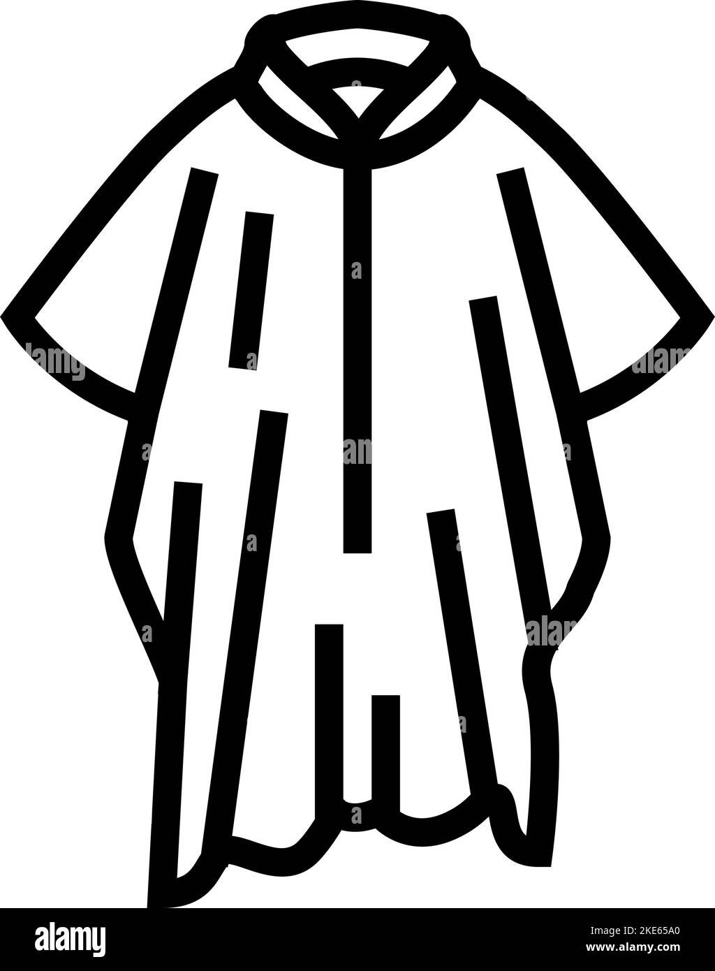 cloak outerwear male line icon vector illustration Stock Vector Image ...