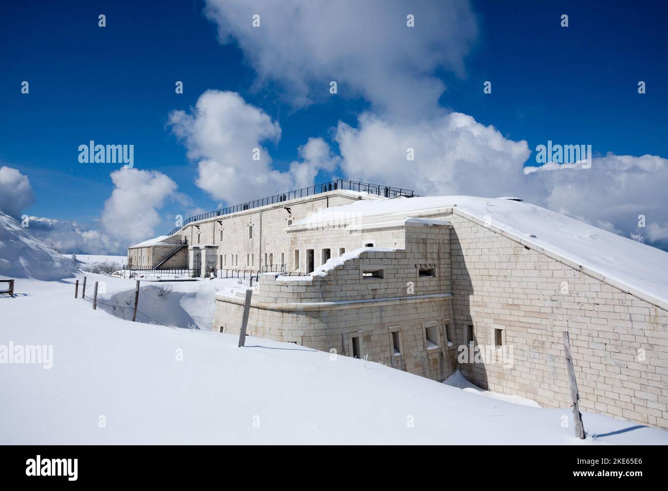 First world war fortified building, Lisser fort. Asiago plateau Stock ...