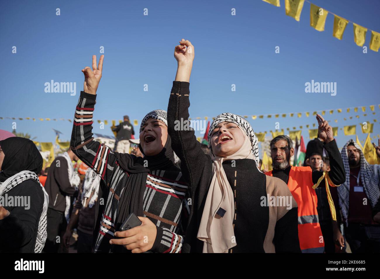 Gaza, Palestine. 10th Nov, 2022. (INT) The Fatah movement organizes a ...