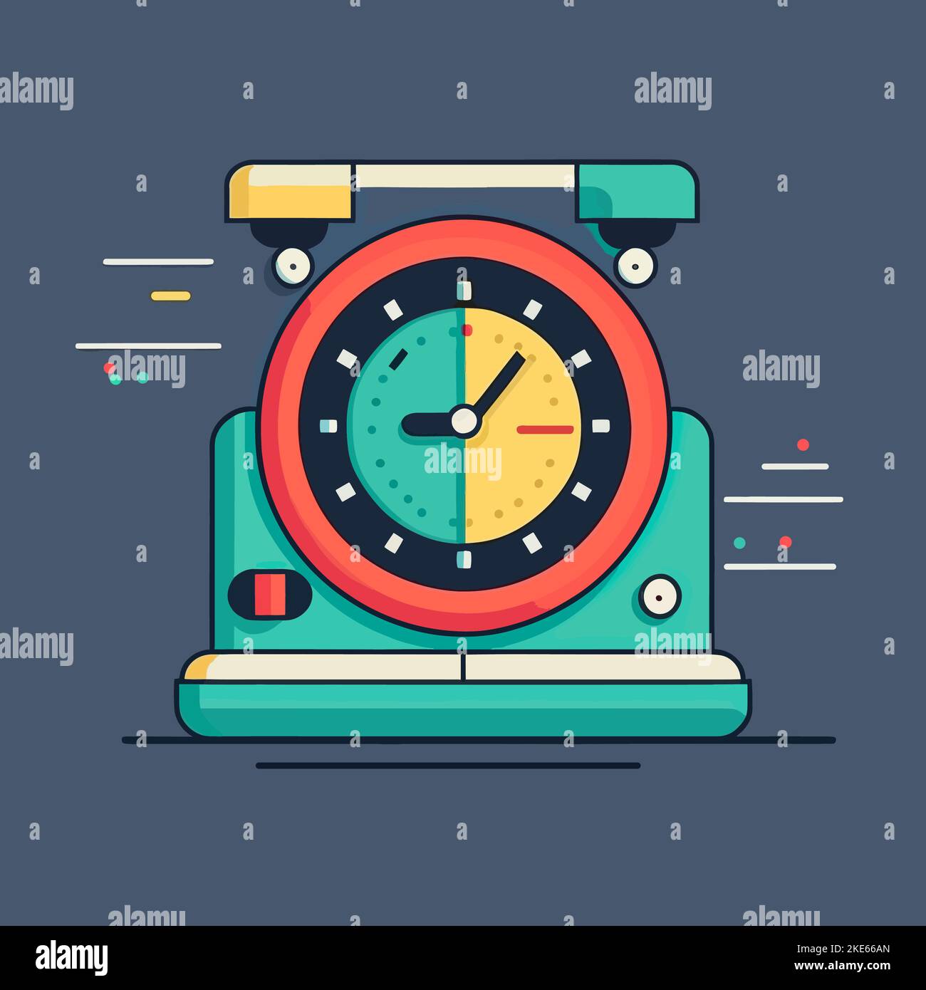 A vector illustration of a kitchen timer Stock Vector Image & Art - Alamy
