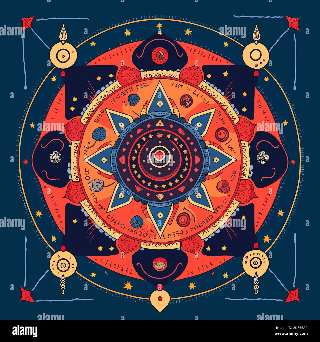 A vector illustration of a mandala Stock Vector Image & Art - Alamy