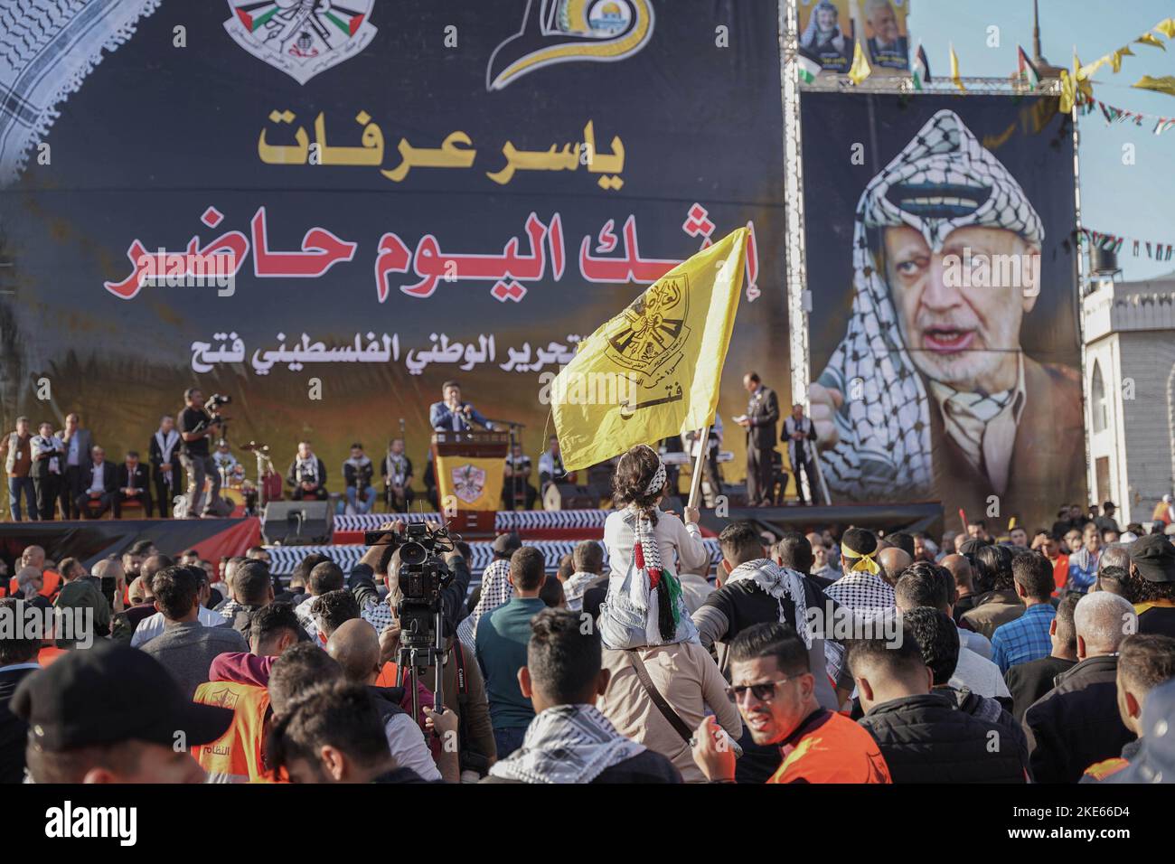 Gaza, Palestine. 10th Nov, 2022. (INT) The Fatah movement organizes a ...
