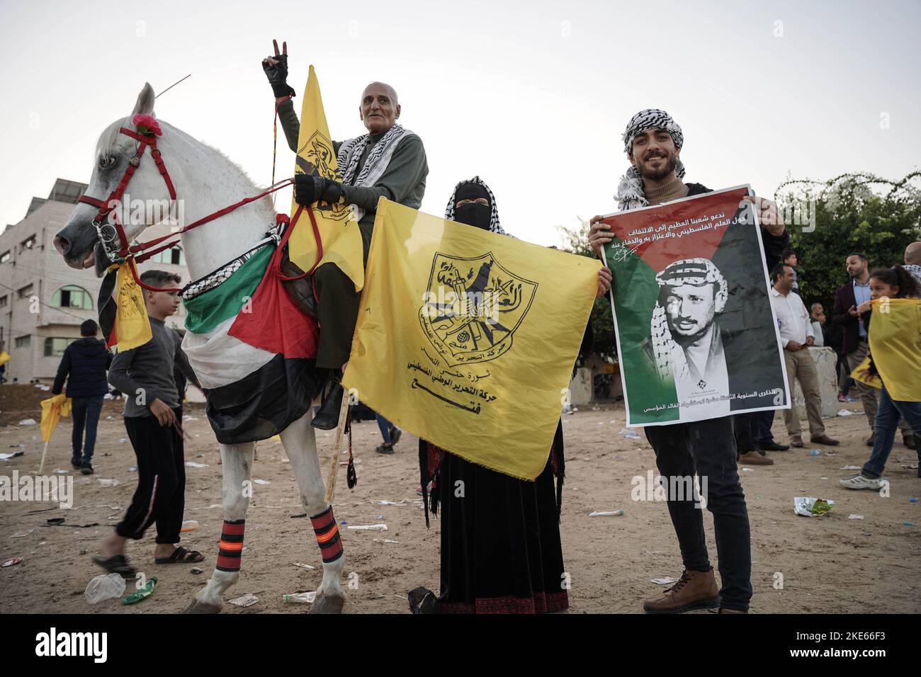 Gaza, Palestine. 10th Nov, 2022. (INT) The Fatah movement organizes a ...
