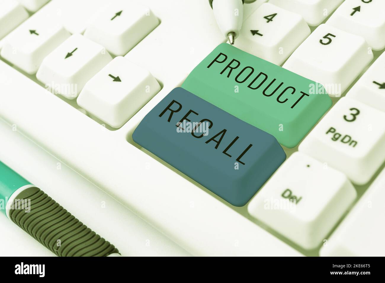 Conceptual caption Product Recall. Business overview request to return ...