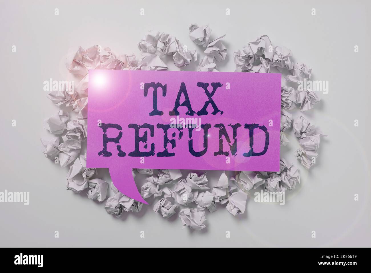 Text showing inspiration Tax Refund. Word Written on applied when money ...