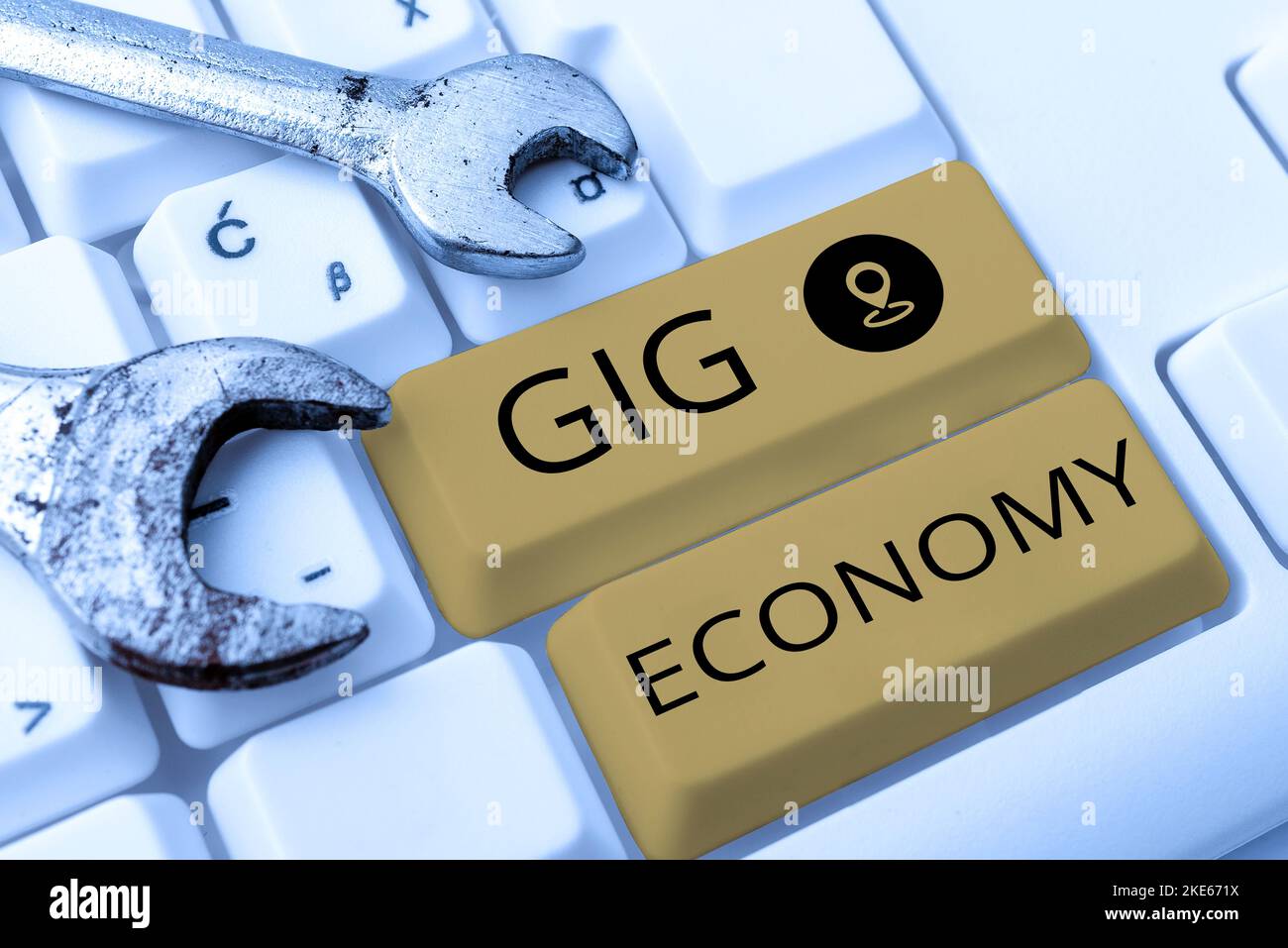 Conceptual caption Gig Economy. Business concept a market system ... Conceptual caption Gig Economy. Business concept a market system ...