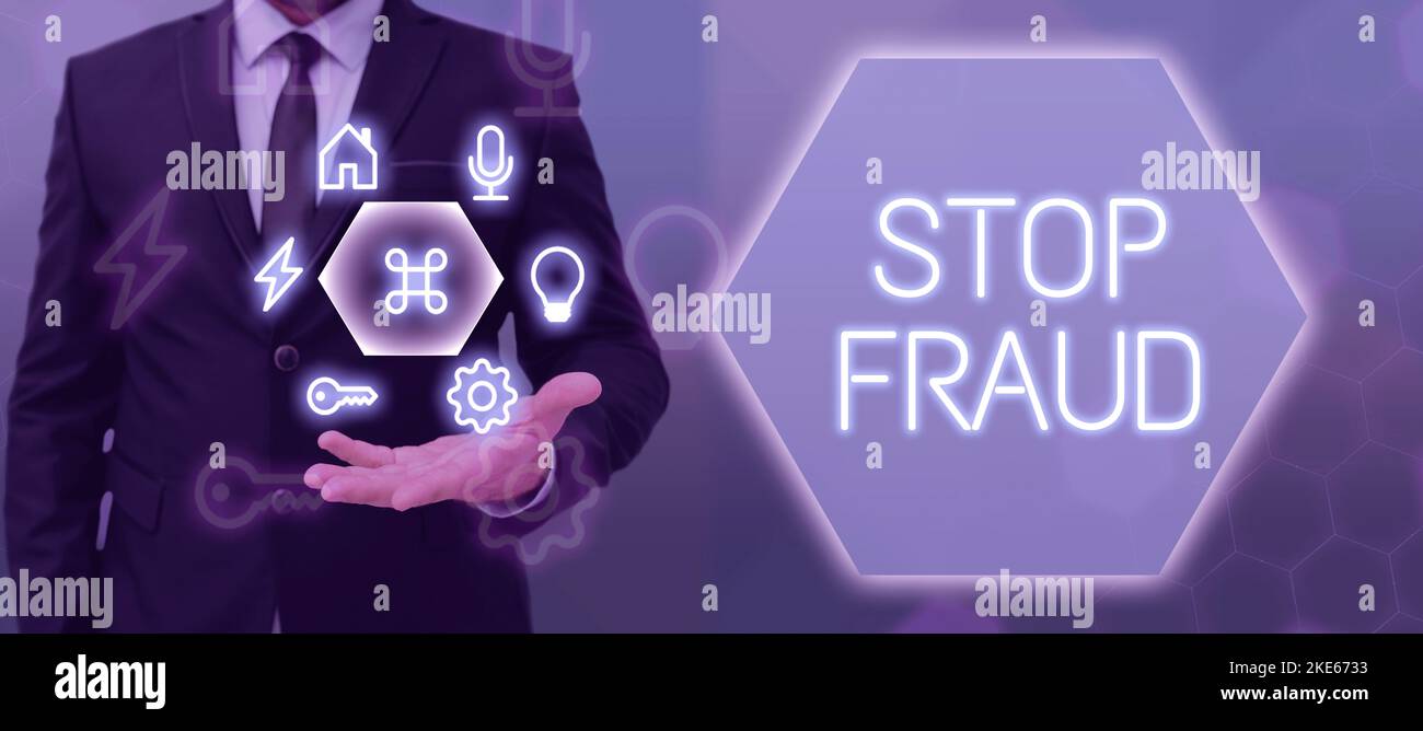 Conceptual display Stop Fraud. Business overview campaign advices ... Conceptual display Stop Fraud. Business overview campaign advices ...