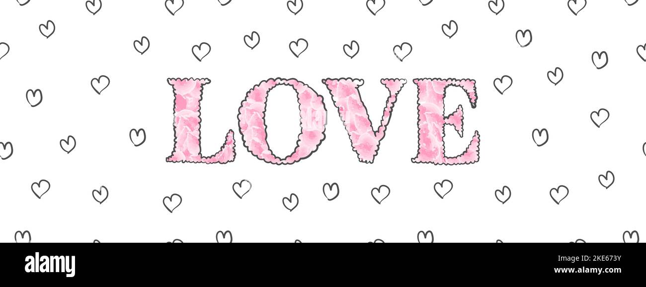 Valentines day background. Love. Vector illustration isolated on white ...