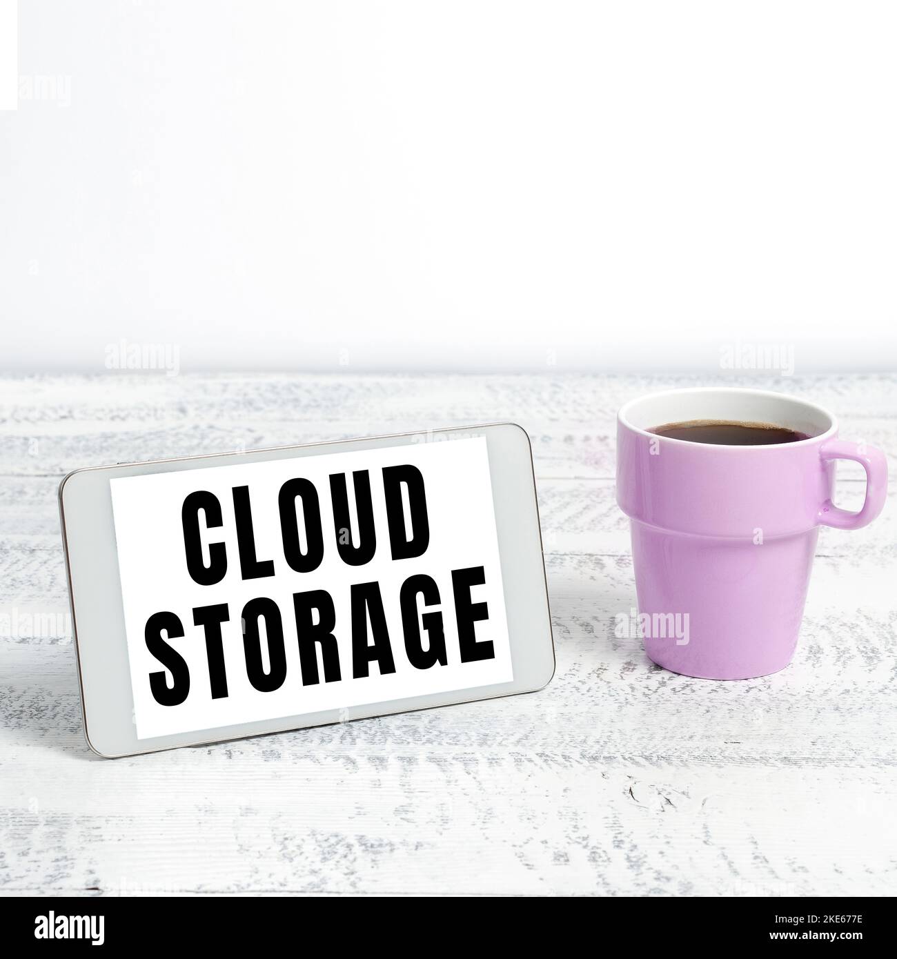 Hand Writing Sign Cloud Storage Conceptual Photo Computing Connect Devices To Cloud Data On