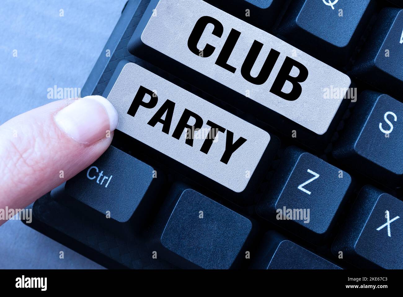 Handwriting text Club Party. Business idea social gathering in a place ...