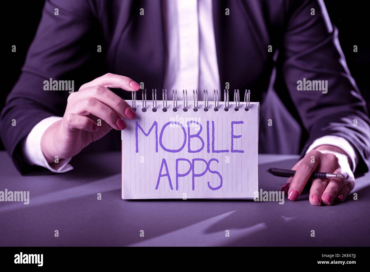 Inspiration showing sign Mobile Apps. Word for a software application designed to run on ...