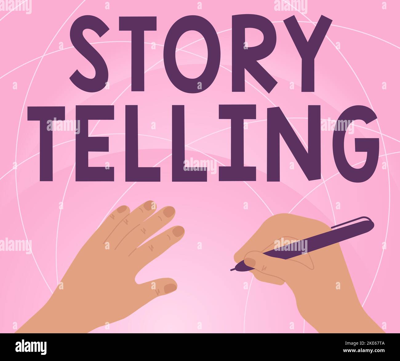 Conceptual caption Story Telling. Business approach narrative style of ...