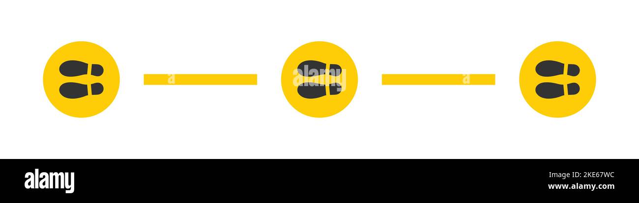 Social distancing. Social distancing Instruction Icon. Keep the ...