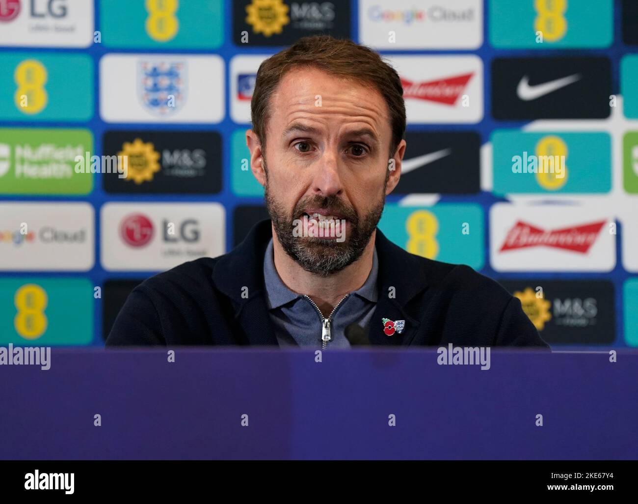 Burton on Trent, England, 10th November 2022. Gareth Southgate manager ...