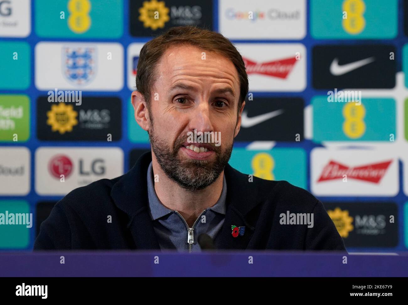 Burton on Trent, England, 10th November 2022. Gareth Southgate manager ...