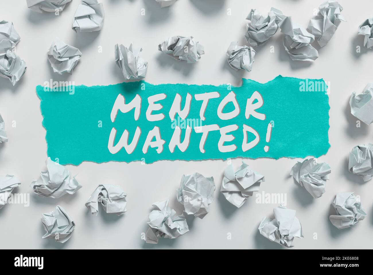 Conceptual caption Mentor Wanted. Business idea finding someone who can ...