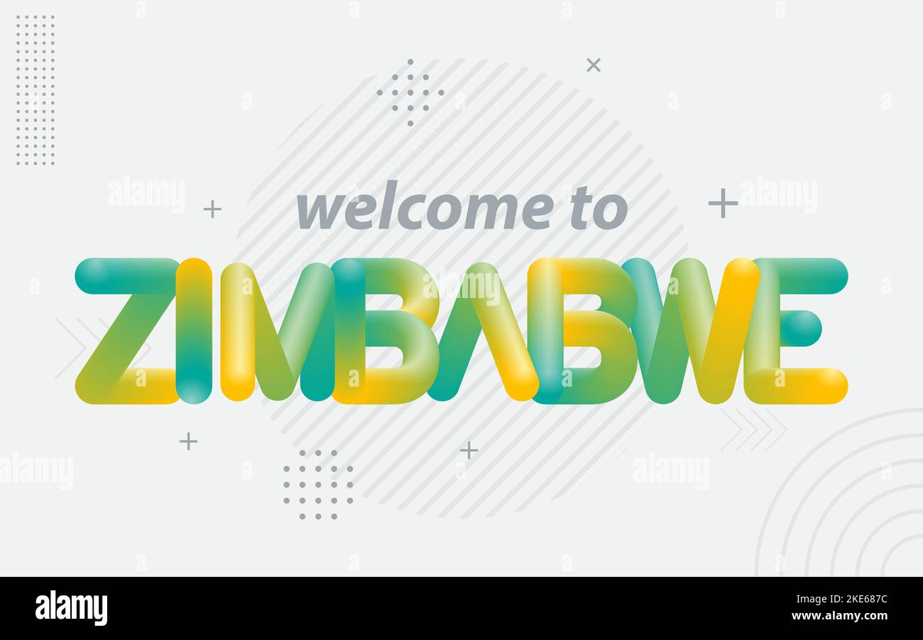 Welcome to zimbabwe Stock Vector Images - Alamy