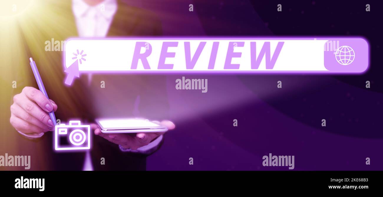 Conceptual display Review. Business approach evaluates the work in ...