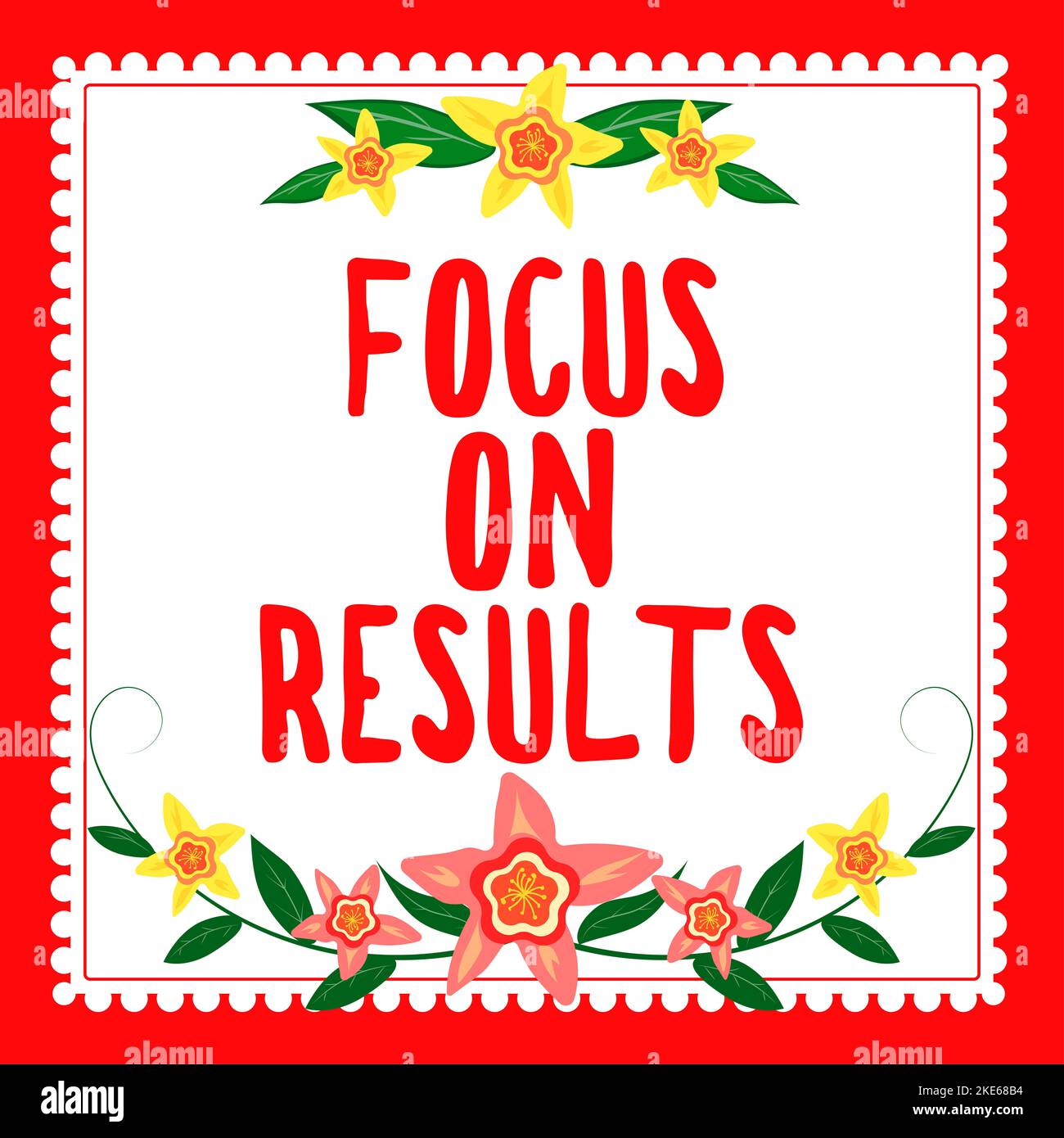 Hand writing sign Focus On Results. Concept meaning concentration on ...