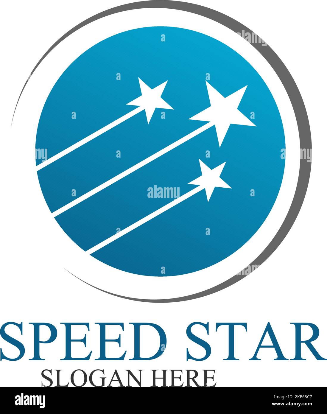 Flying stars over blue Stock Vector Images - Alamy