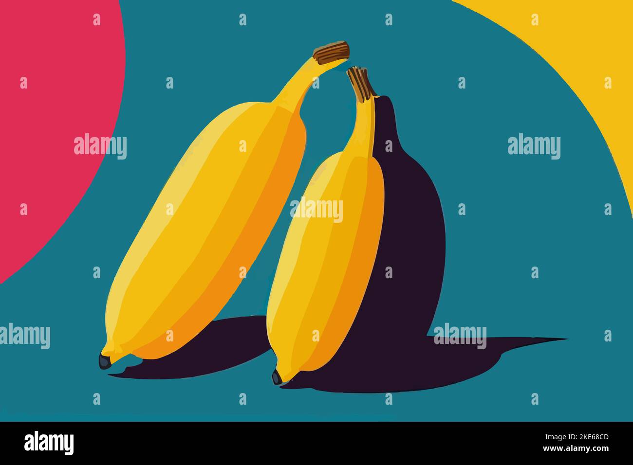 A design of two yellow bananas Stock Vector Image & Art - Alamy