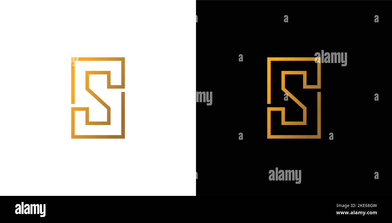 Modern and sophisticated letter S initials logo design Stock Vector ...