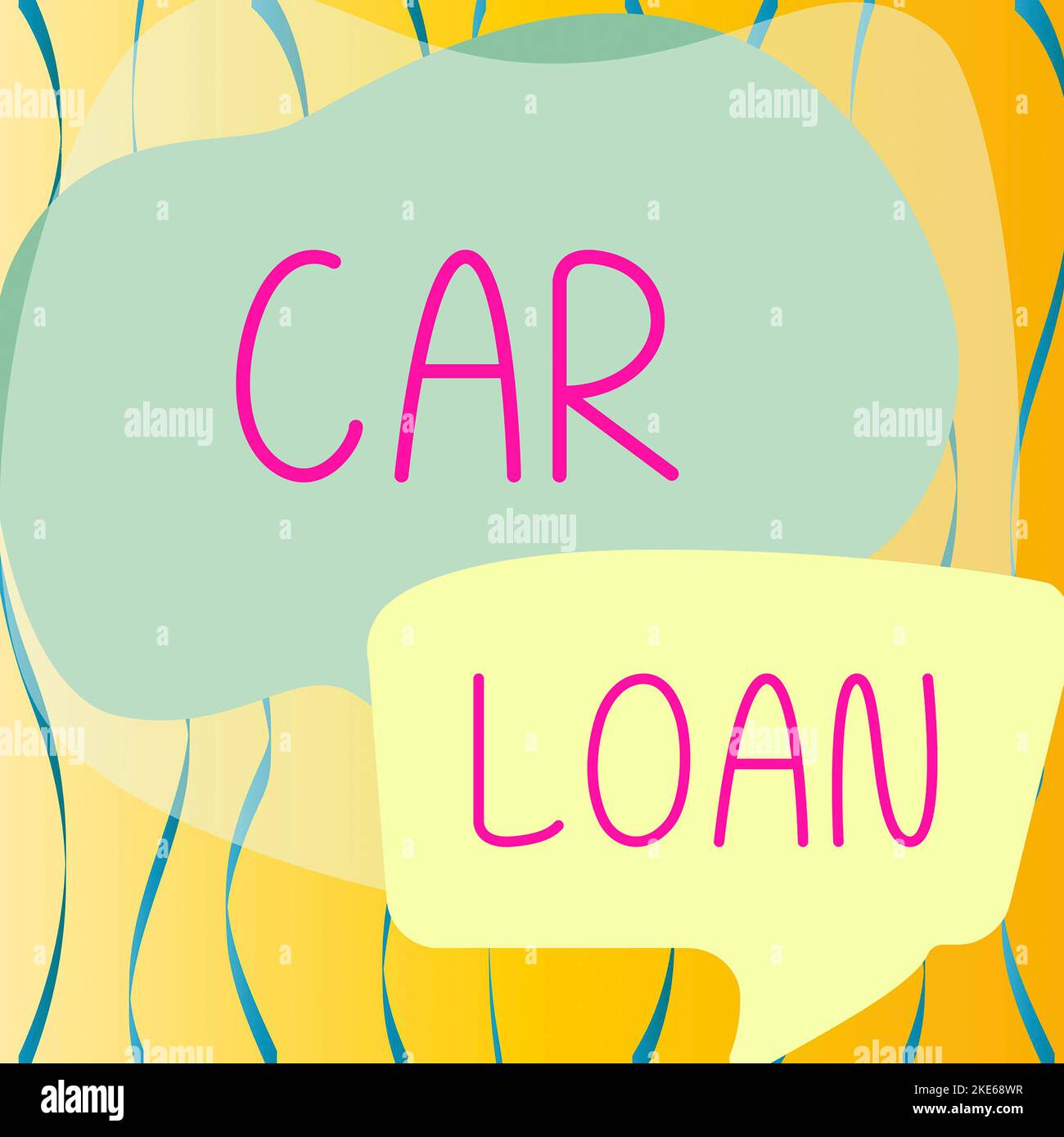 Hand writing sign Car Loan. Business overview taking money from bank ...