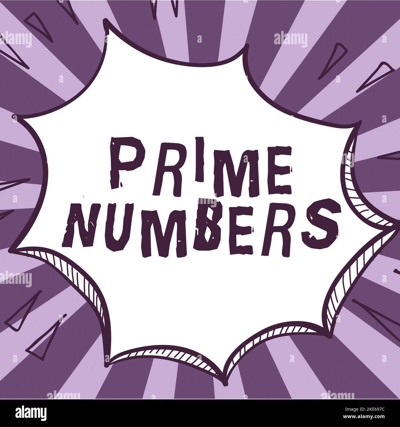 Text caption presenting Prime Numbers. Concept meaning a positive ...