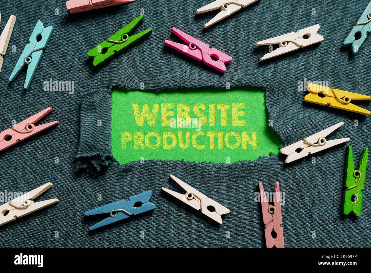 Inspiration Showing Sign Website Production Word Written On Creating Sites With Layout Content
