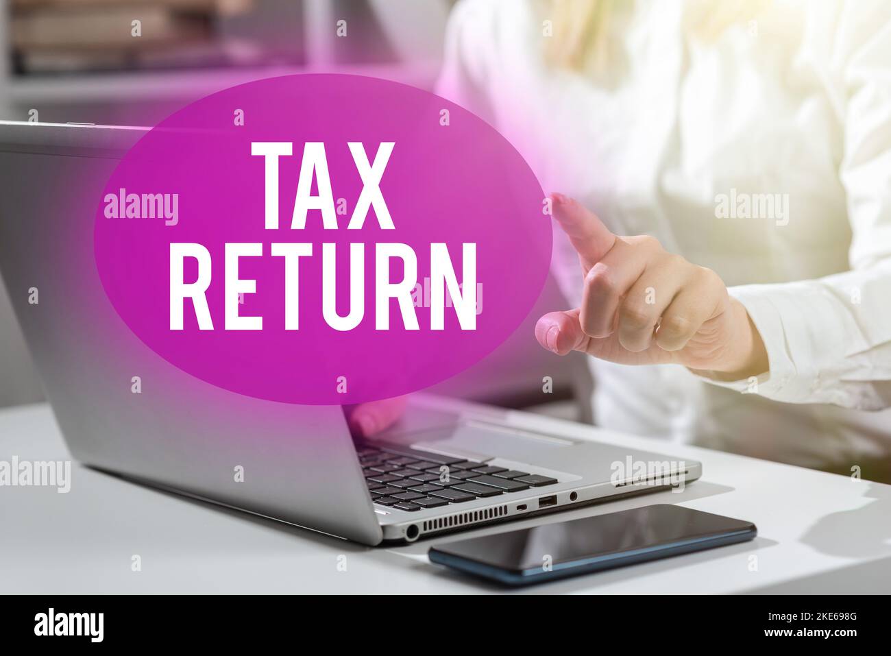 Writing displaying text Tax Return. Business concept which taxpayer ...