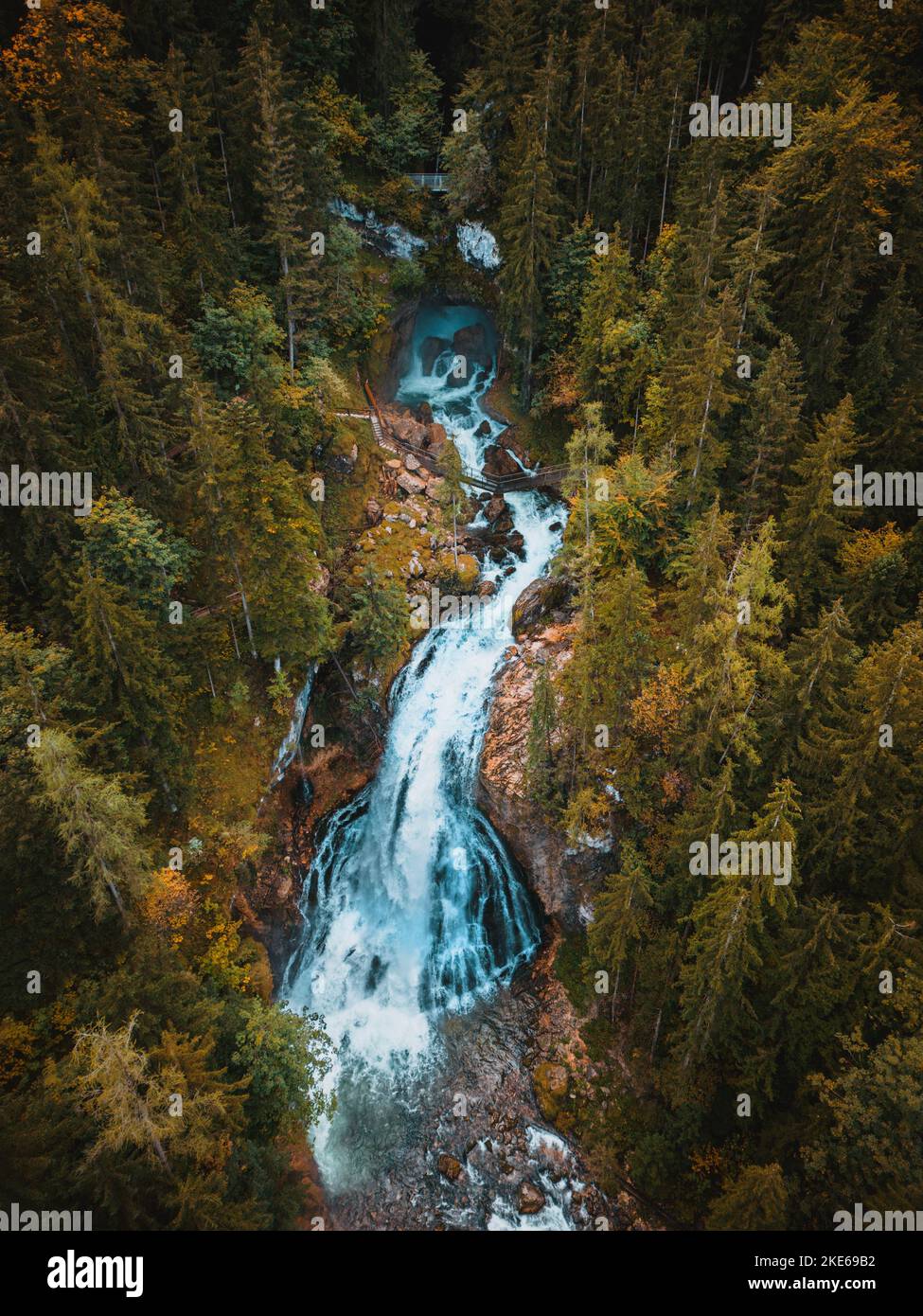 Gollinger Waterfall in Austria Salburg Stock Photo - Alamy