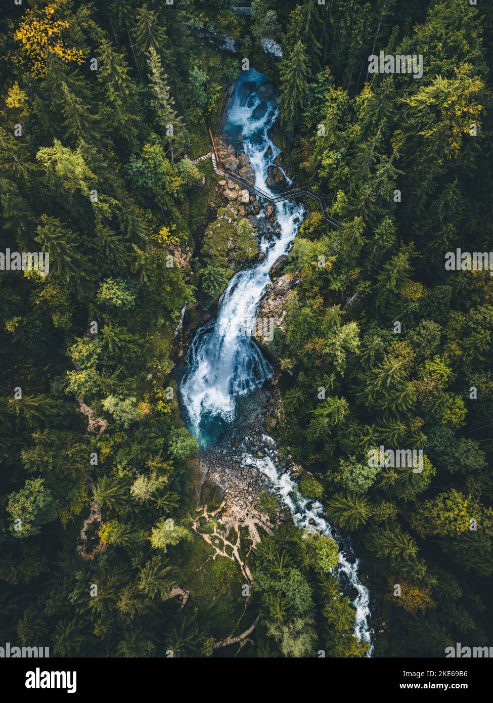 Gollinger Waterfall in Austria Salburg Stock Photo - Alamy