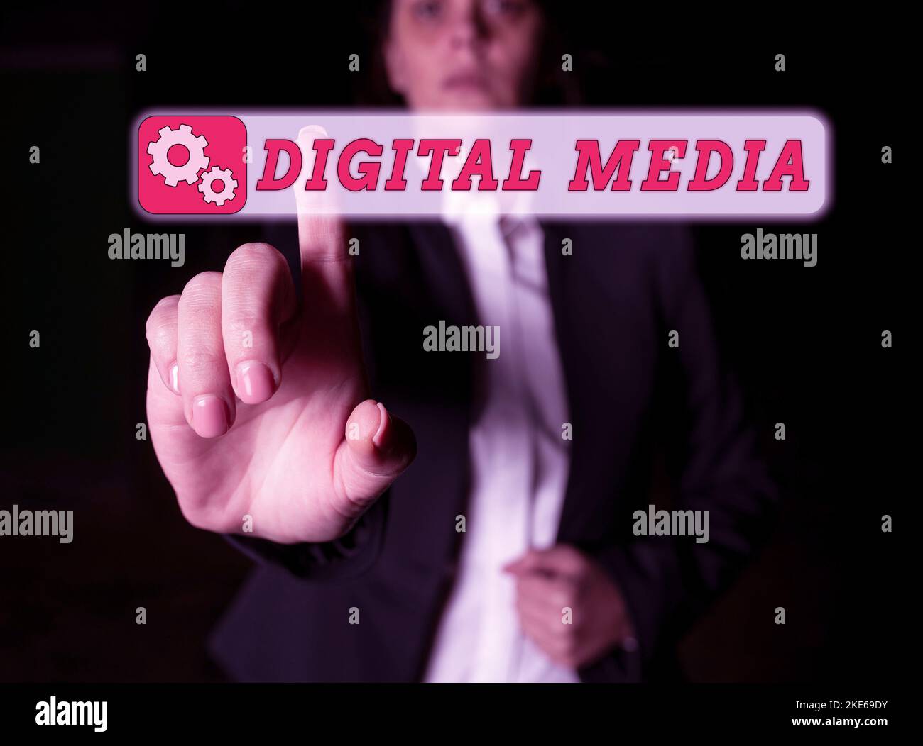 Computer accessing media hi-res stock photography and images - Alamy