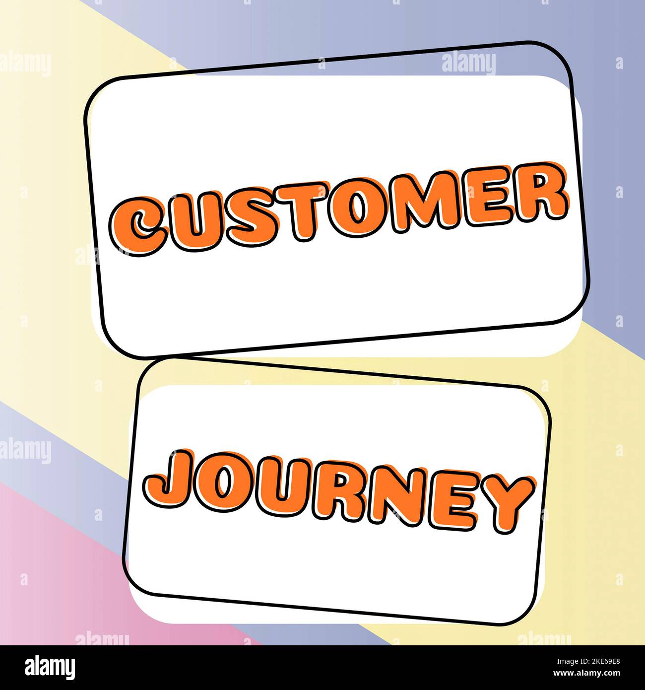 Conceptual Caption Customer Journey Internet Concept Complete Service And Transaction