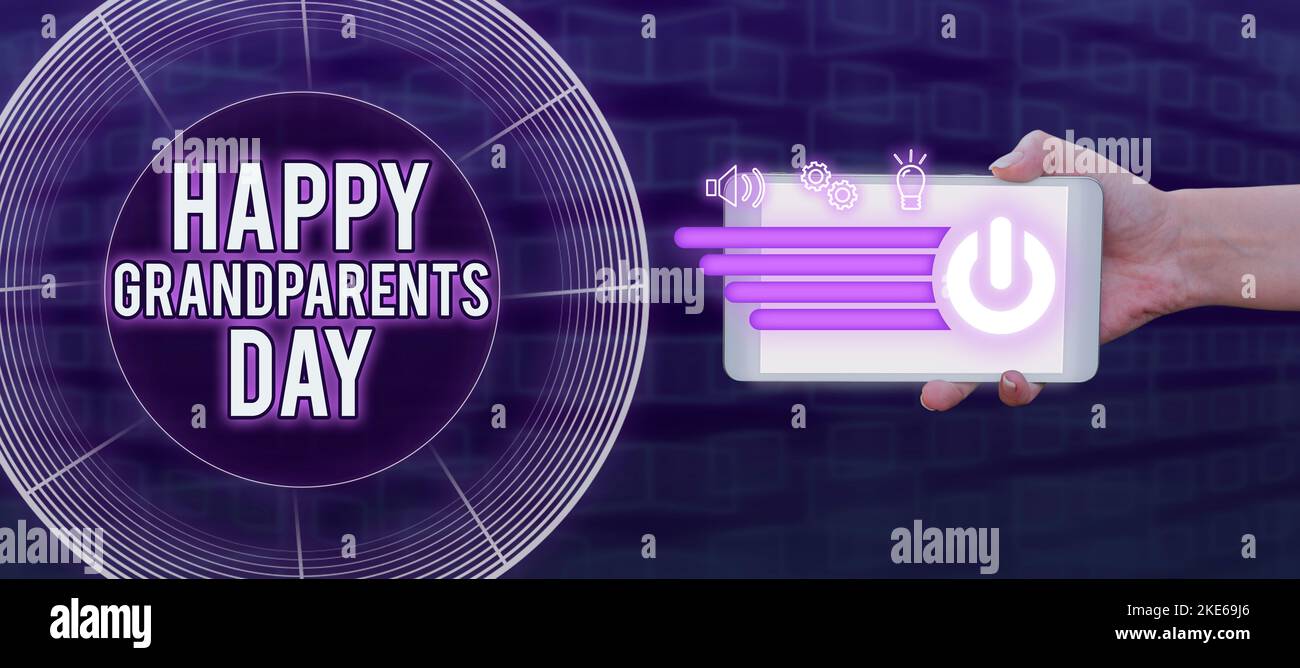 Writing displaying text Happy Grandparents Day. Business idea Older ... Writing displaying text Happy Grandparents Day. Business idea Older ...