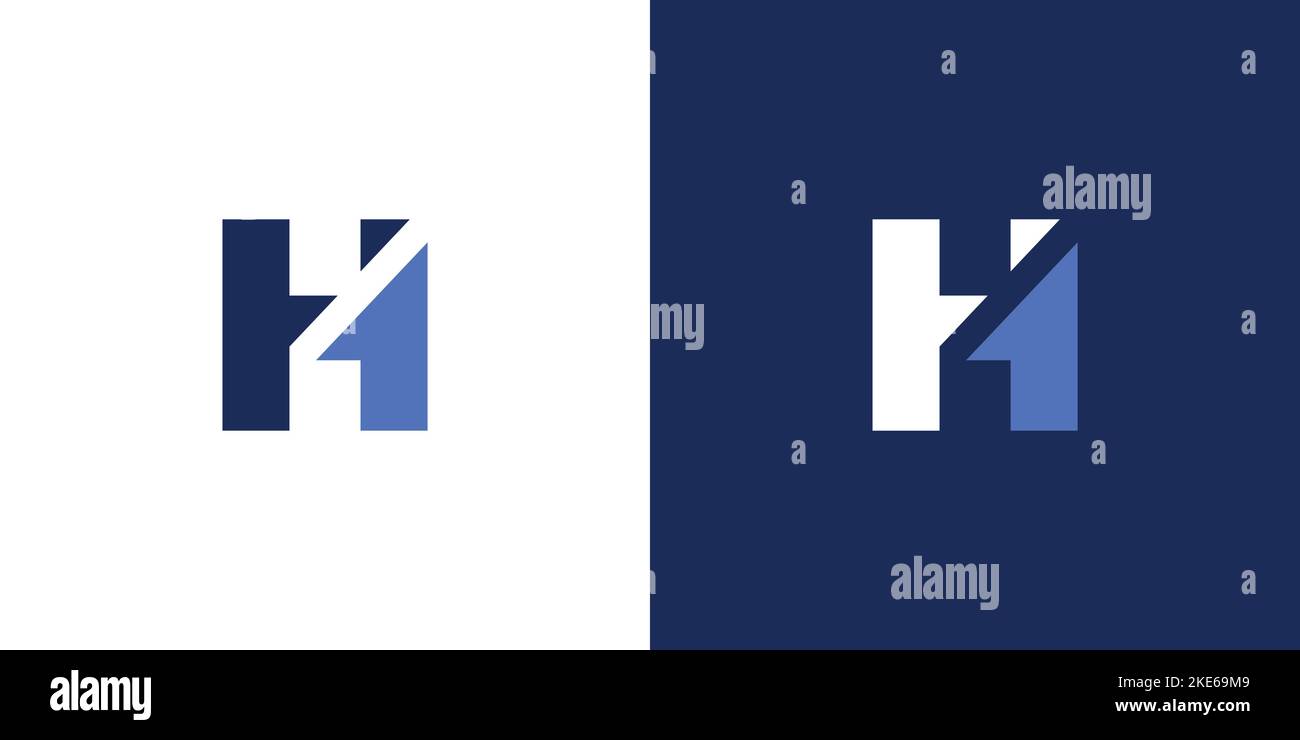 Unique and modern H1 initial logo design Stock Vector Image & Art - Alamy