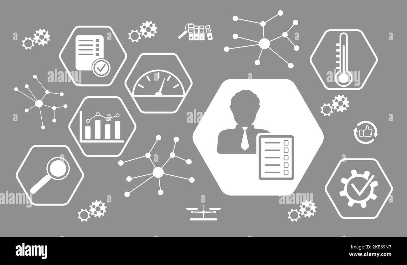 Risk assessment icon Black and White Stock Photos & Images - Alamy