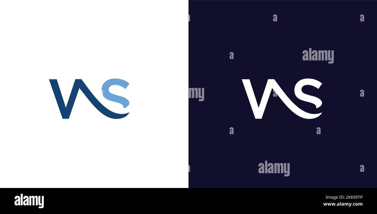 Cool and modern WS logo design Stock Vector Image & Art - Alamy