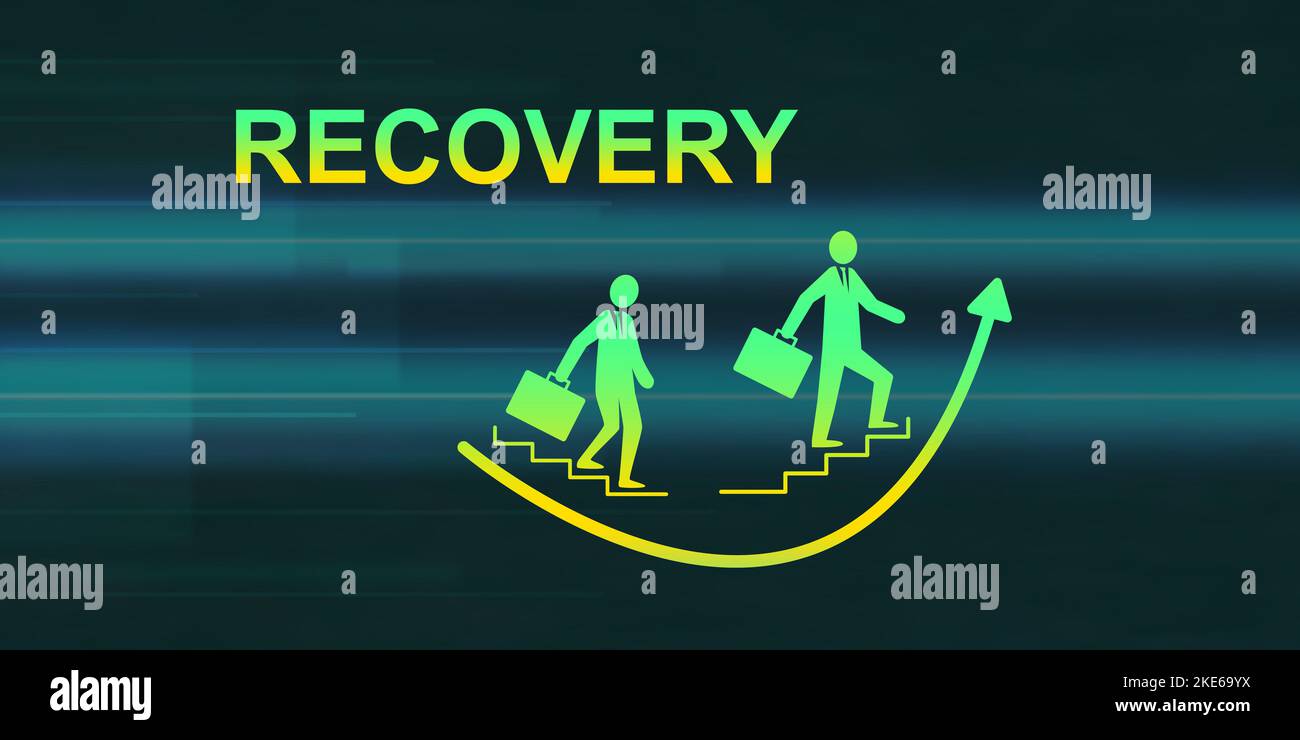 Illustration of a recovery concept Stock Photo - Alamy