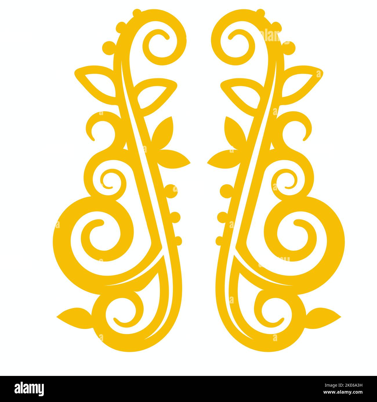 Yellow Swirls Swash Logo Ornament Design Stock Vector Image & Art - Alamy