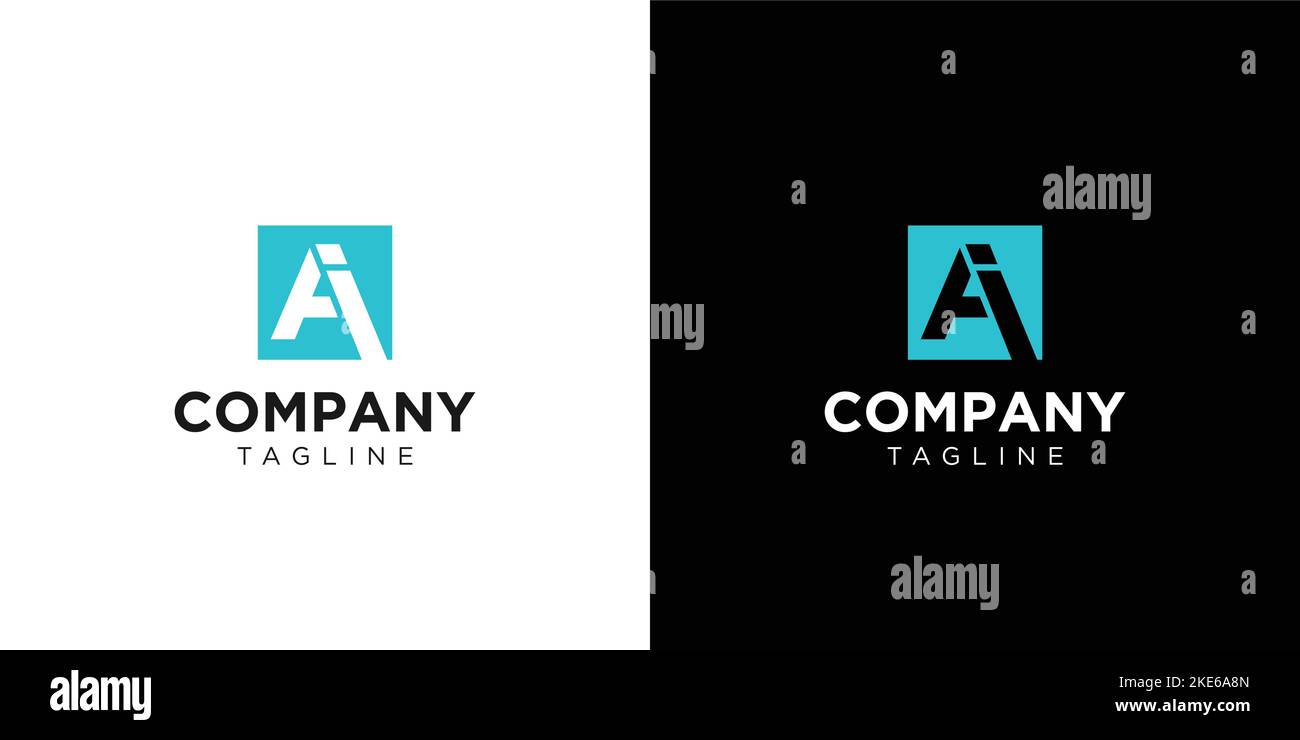 Cool and modern AI logo design Stock Vector Image & Art - Alamy