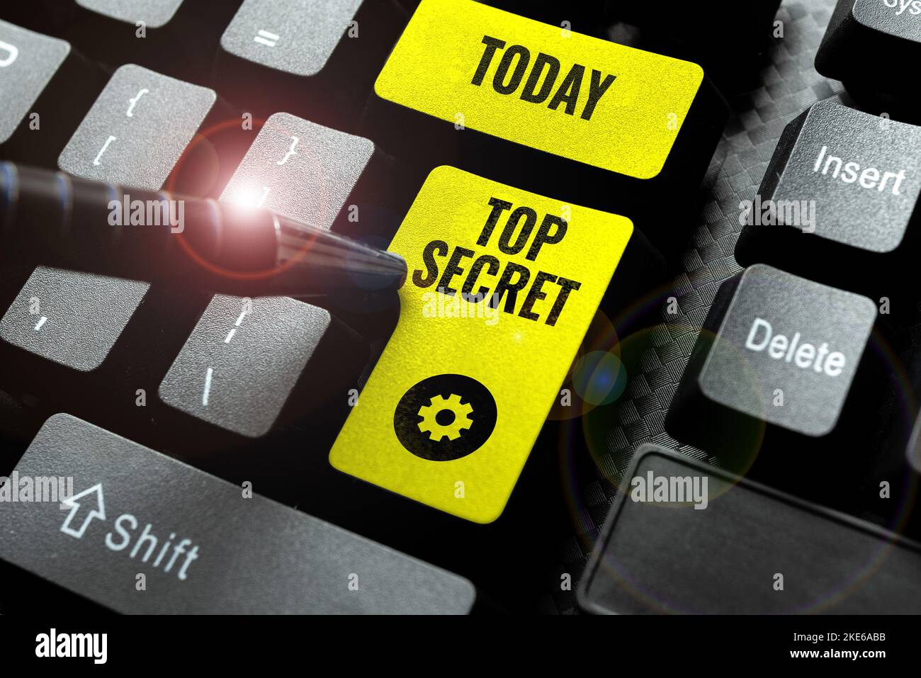 Conceptual display Top Secret. Business showcase telling someone ... Conceptual display Top Secret. Business showcase telling someone ...