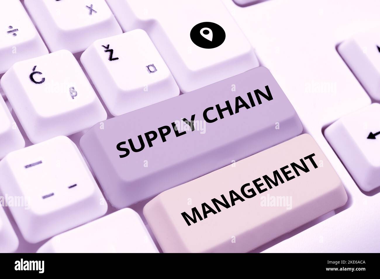 Handwriting text Supply Chain Management. Business approach Aspects of ...