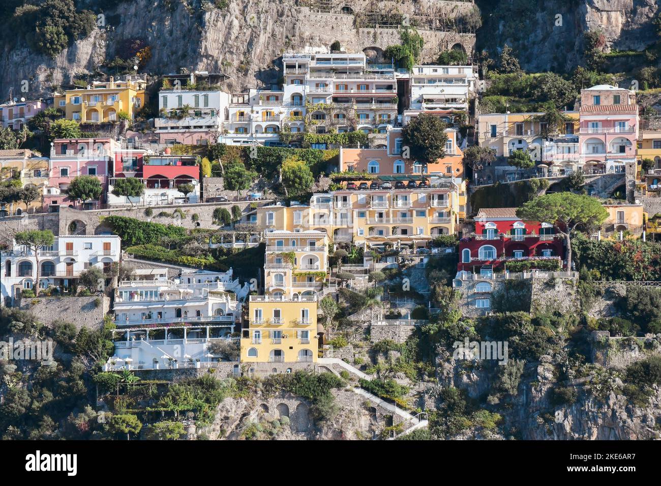 Bay of salerno from positano hi-res stock photography and images - Alamy